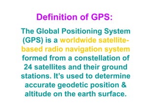 Introduction to gps [compatibility mode] | PDF | Auto Navigation ...