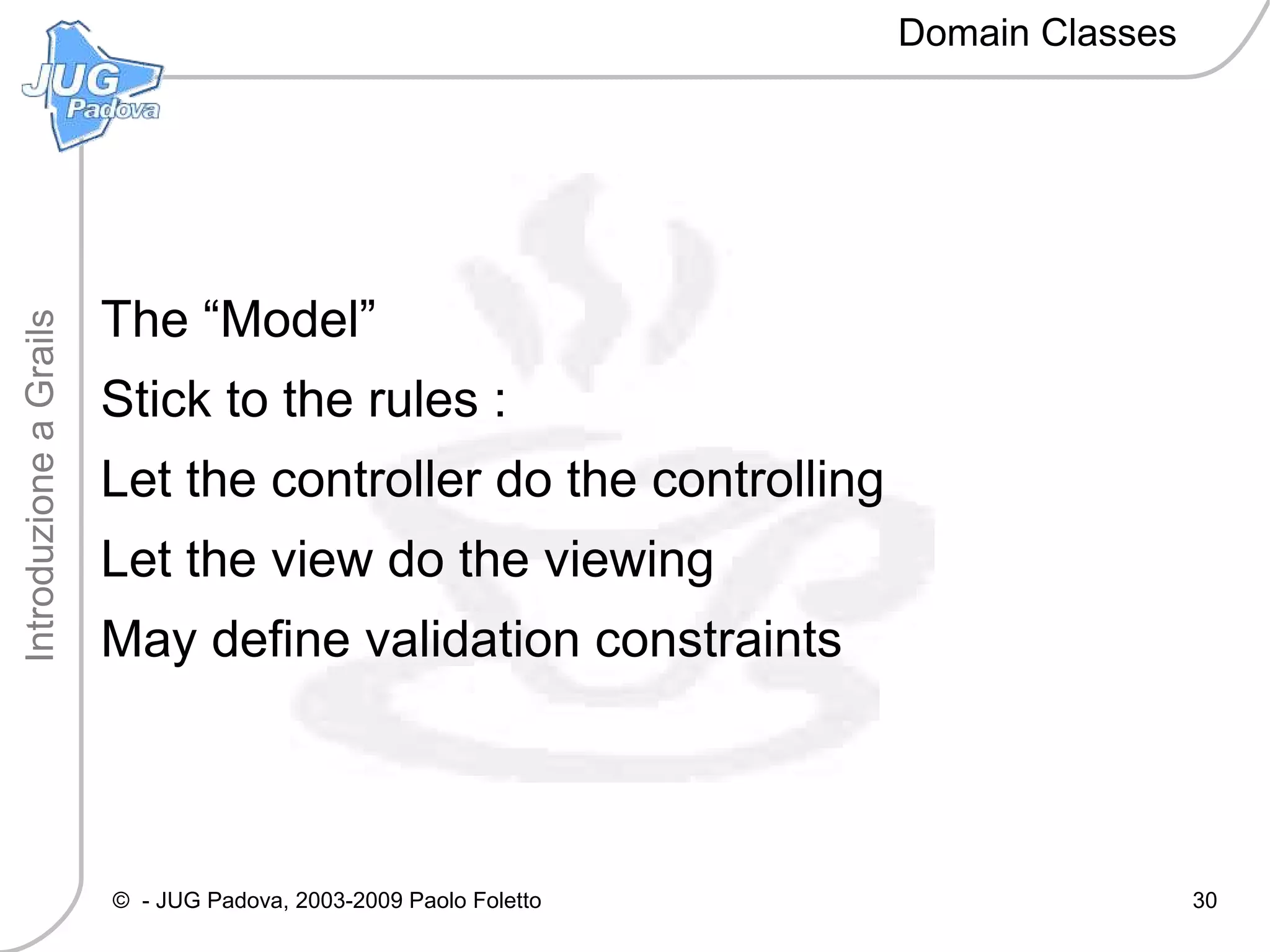 Introduction To Grails | PPT