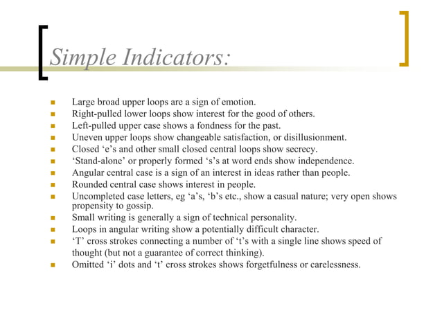 Introduction to graphology | PPT