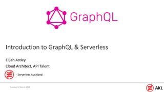 Introduction to GraphQL & Serverless | PPT
