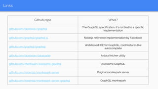 Introduction to GraphQL to enhance your APIs | PPT