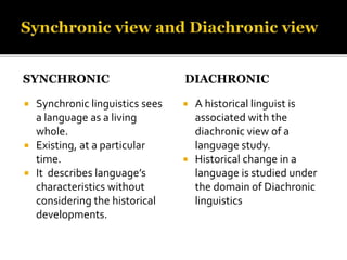 Ferdinand De Saussure vs Noam Chomsky | PPTX
