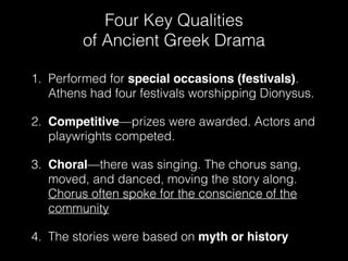 Introduction to Greek Drama | PDF