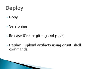 Grunt to automate JS build | PPTX