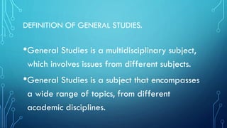 INTRODUCTION TO GENERAL STUDIES-TANZANIA SYLLABUS | PDF