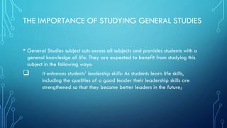 INTRODUCTION TO GENERAL STUDIES-TANZANIA SYLLABUS | PDF