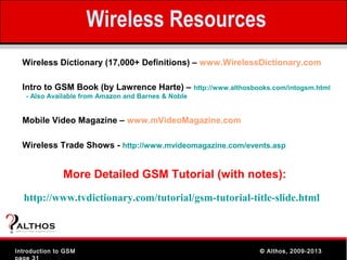 Introduction to GSM - an Overview of Global System for Mobile Communication | PPT