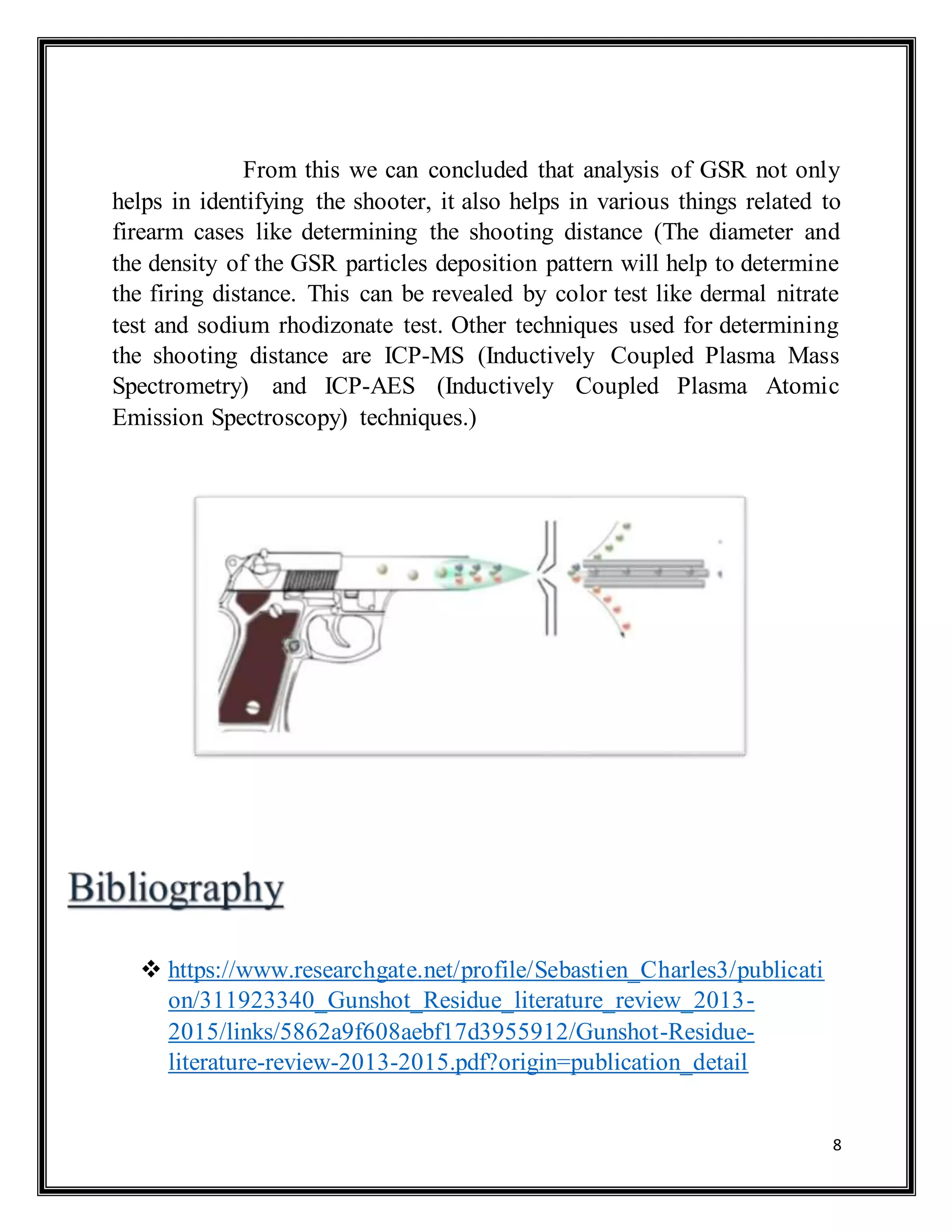 Introduction to gsr analysis | DOCX