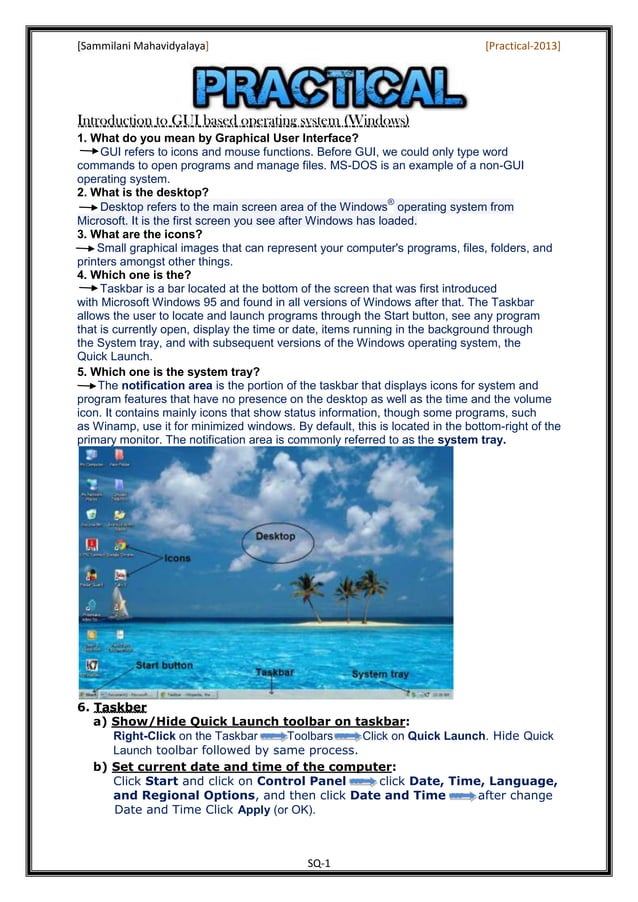Introduction to gui based operating system | DOCX | Operating Systems | Computer Software and ...