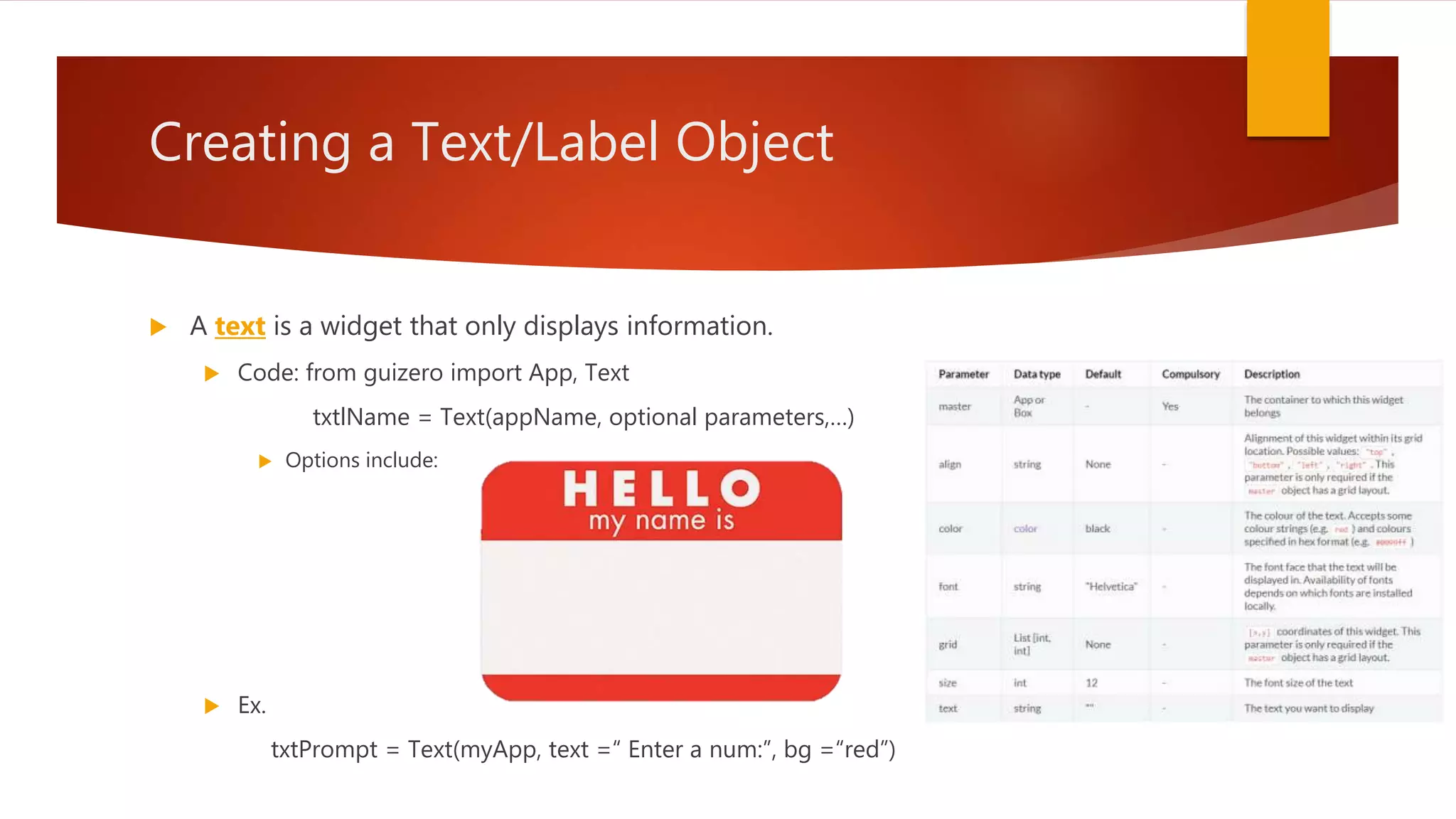 Introduction to GUIs with guizero | PPTX | Programming Languages | Computing