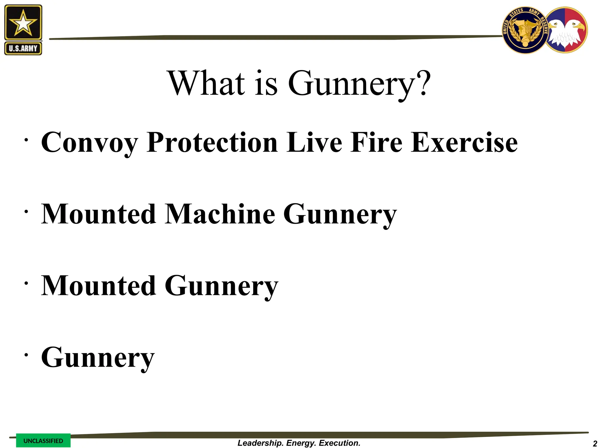 Introduction to Gunnery per USA Army MMG | PPT