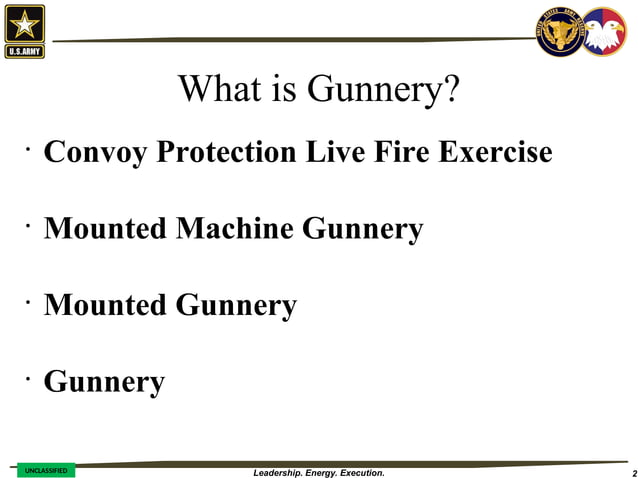 Introduction to Gunnery per USA Army MMG | PPT