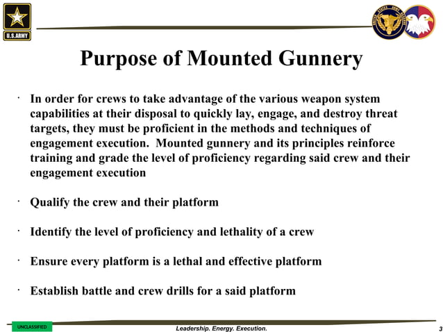 Introduction to Gunnery per USA Army MMG | PPT
