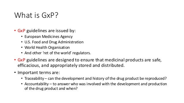 Introduction to GxP