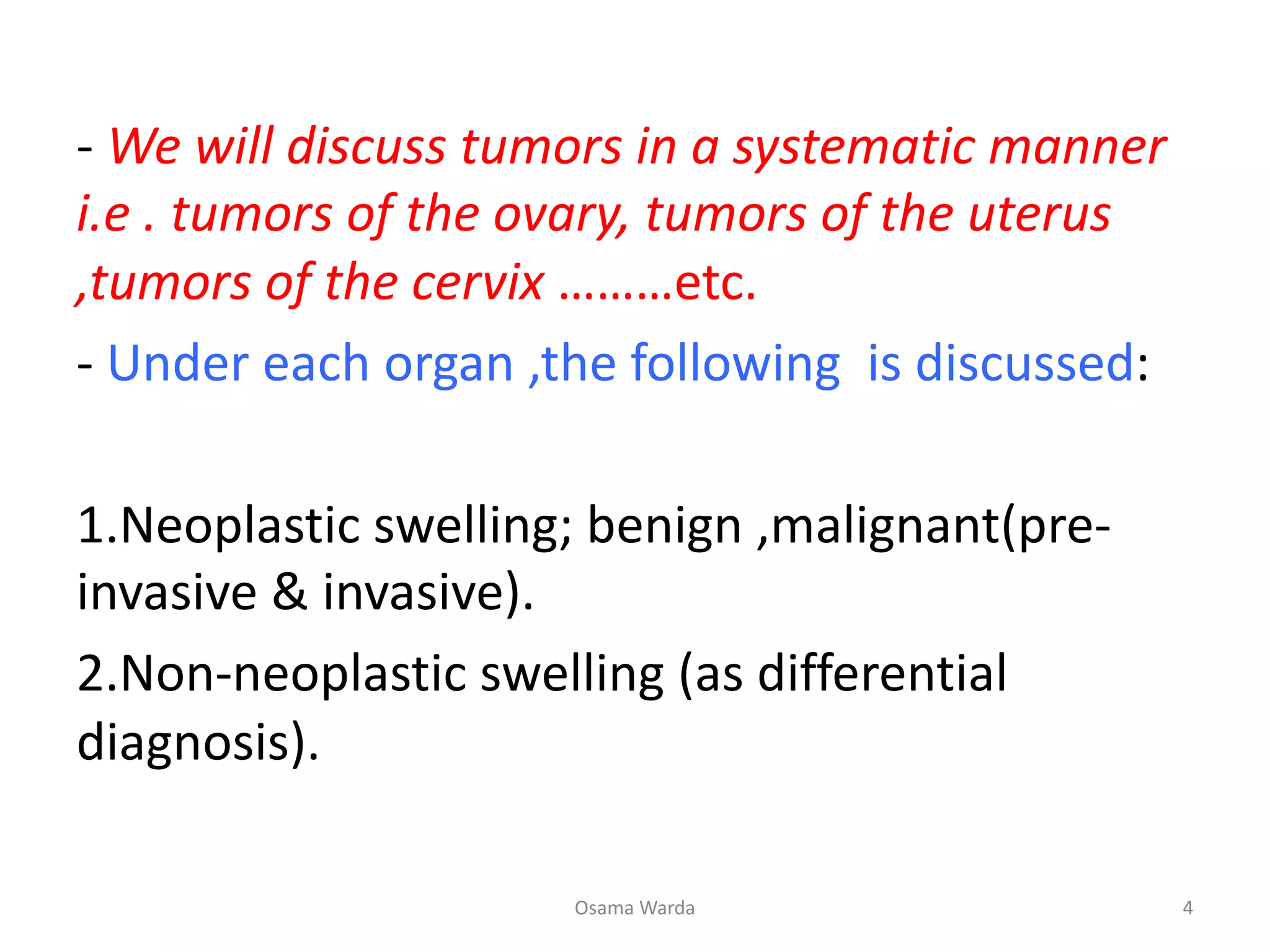 Introduction to gyne oncology | PDF