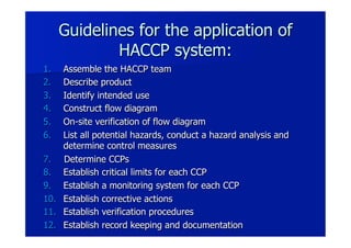 Introduction to HACCP | PDF