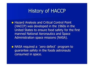 Introduction to HACCP | PDF