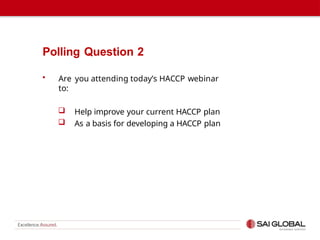 HACCP or Hazard Analysis Critical Control Point | PPTX