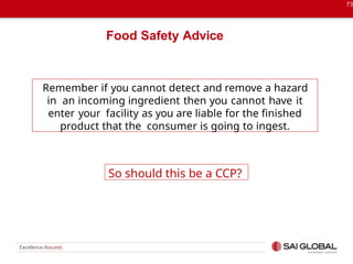 HACCP or Hazard Analysis Critical Control Point | PPTX