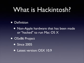 Introduction to hackintosh | PPT
