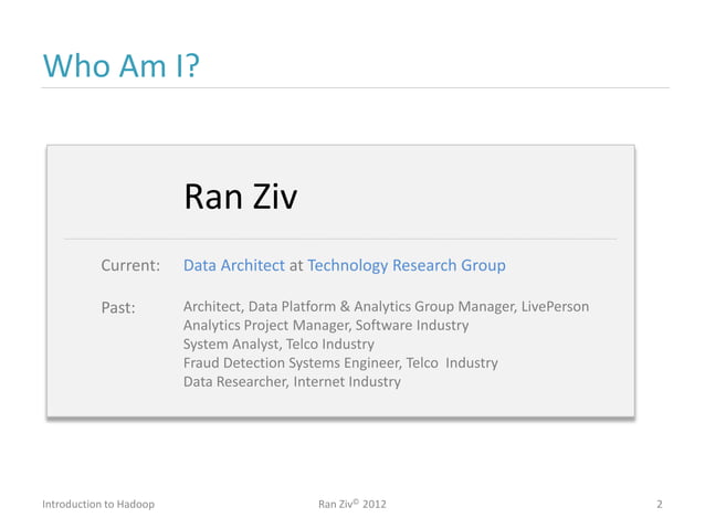 Introduction to Hadoop | PPTX