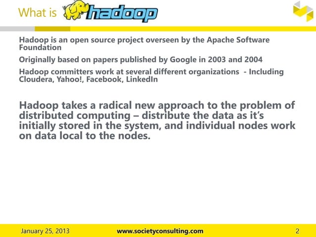 Introduction to hadoop | PPT | Free Download