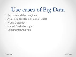 Introduction to Big Data and hadoop | PPTX