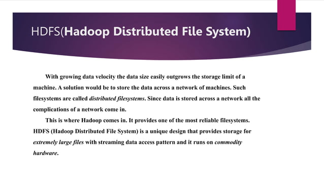 Introduction to Hadoop Distributed File System(HDFS).pptx