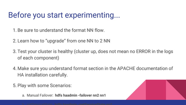 Introduction to hadoop high availability | PPT