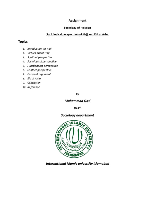 assignment on hajj | DOCX