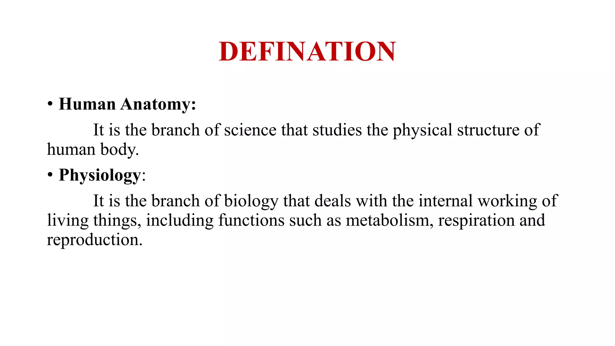 Introduction to HUMAN ANATOMY AND PHYSIOLOGY | PPTX