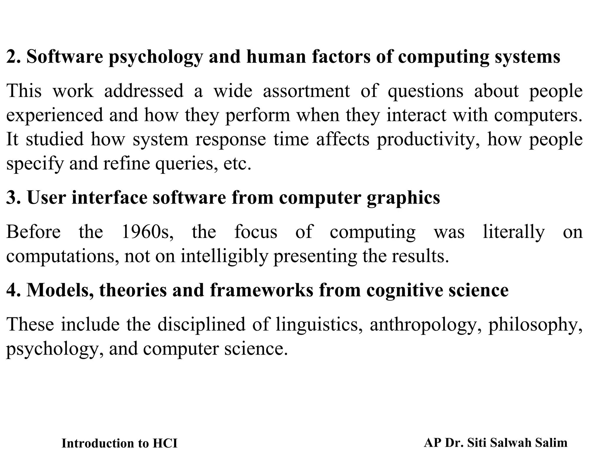 Introduction to HUMAN COMPUTER INTERACTION | PPTX | Computer Software ...