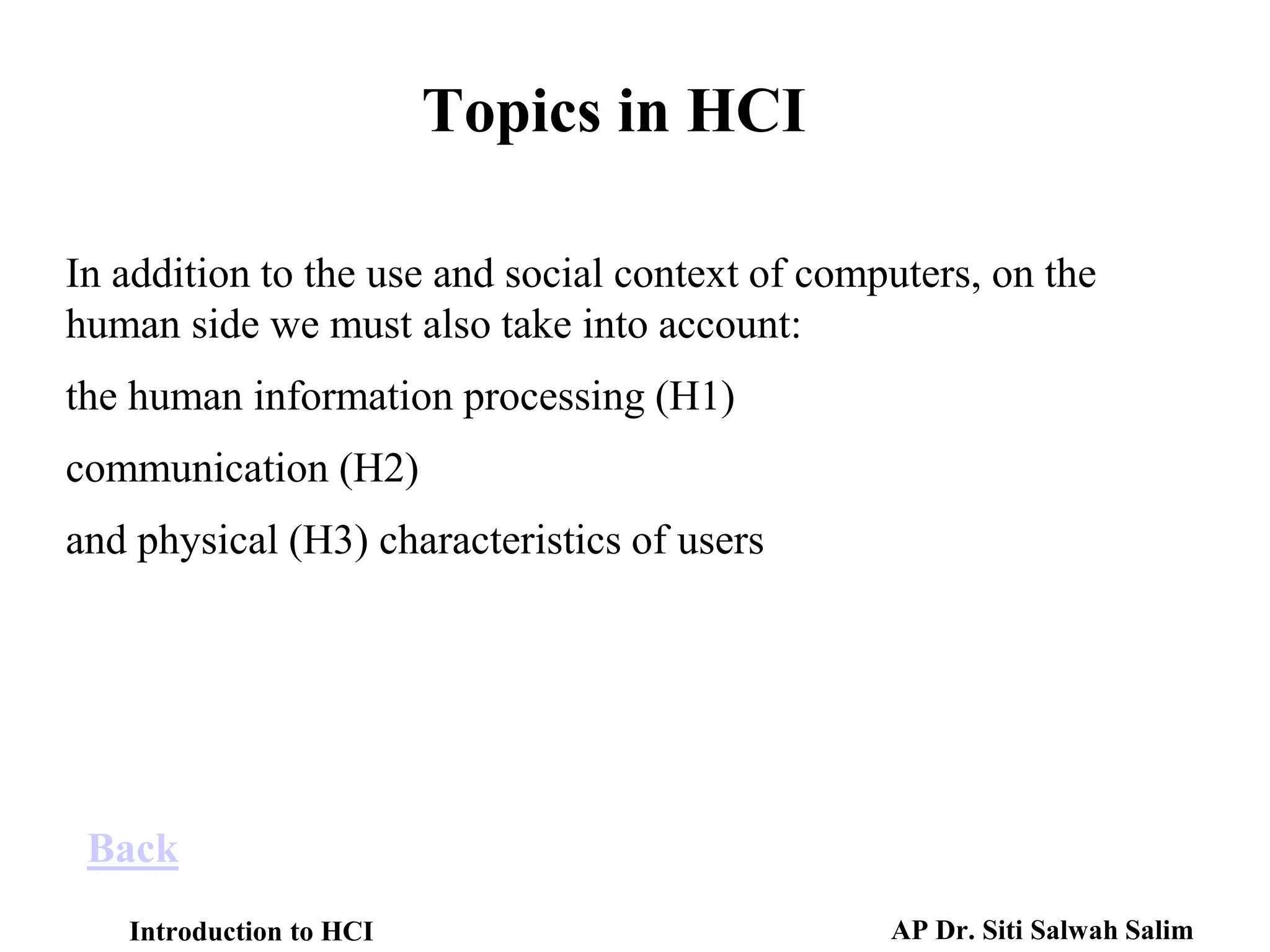Introduction to HUMAN COMPUTER INTERACTION | PPTX