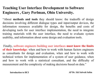 Introduction to HUMAN COMPUTER INTERACTION | PPTX