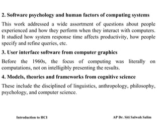 Introduction to HUMAN COMPUTER INTERACTION | PPTX