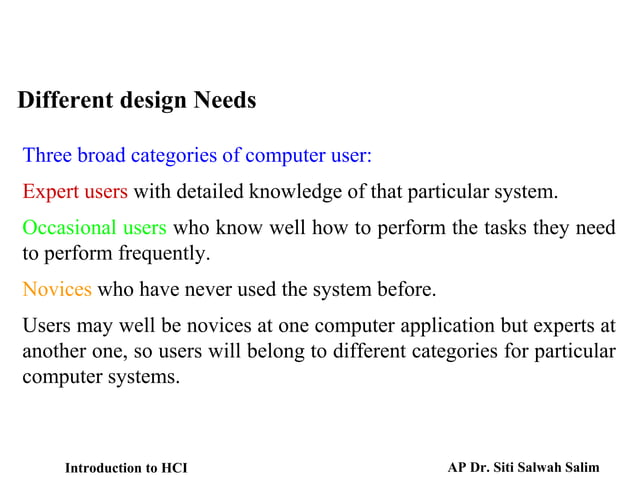 Introduction to HUMAN COMPUTER INTERACTION | PPTX | Computer Software ...