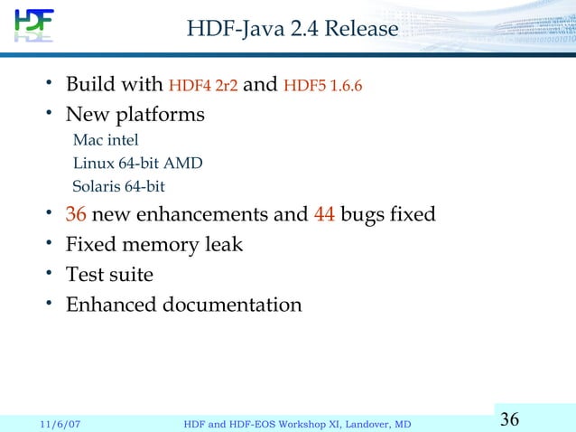 HDF5 Tools Updates | PPT