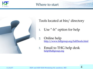 HDF5 Tools Updates | PPT