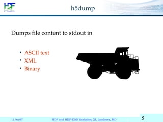 HDF5 Tools Updates | PPT