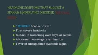 iNTRODUCTION TO HEADACHE | PPT