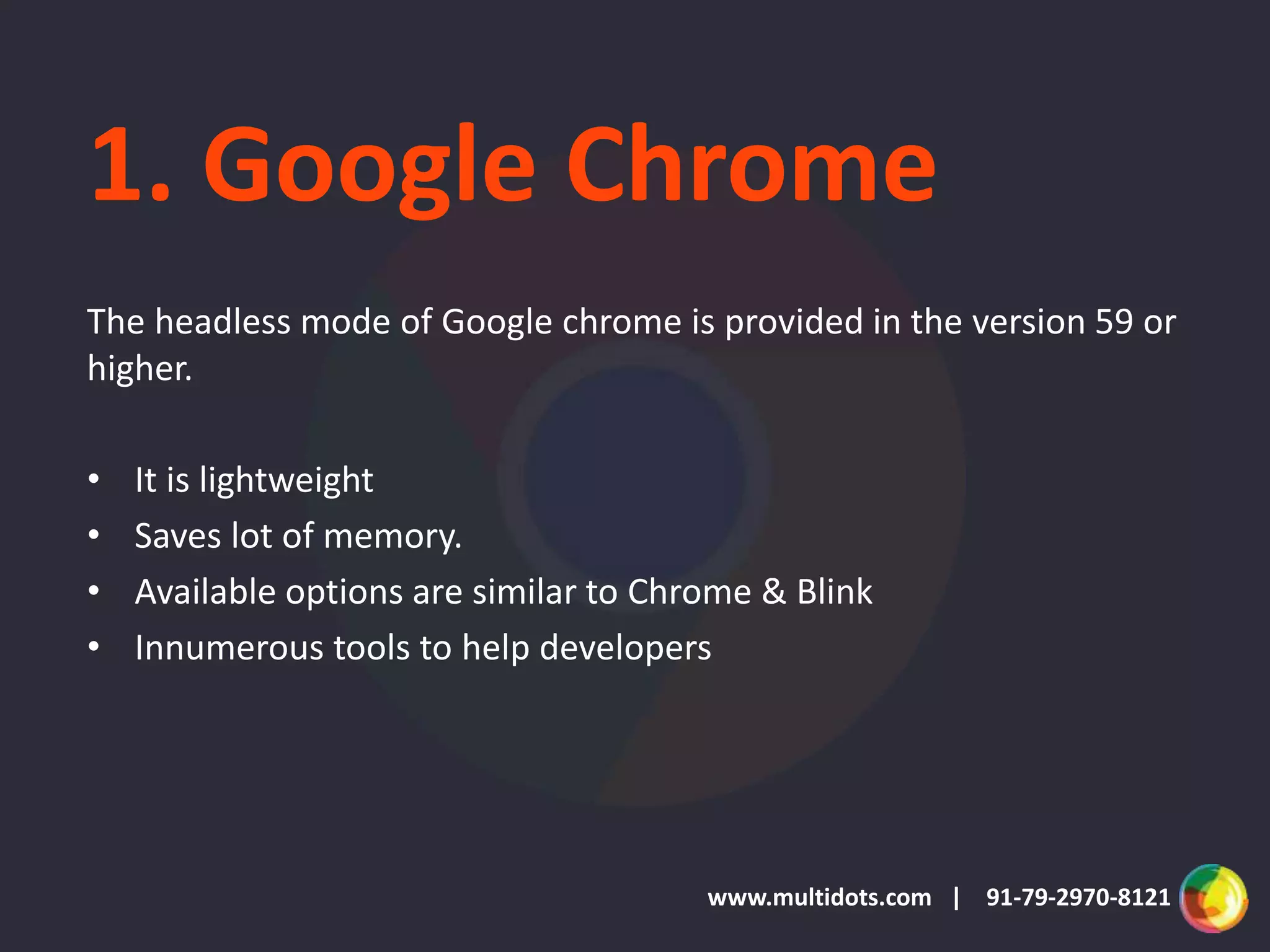 Introduction to headless browsers | PPTX