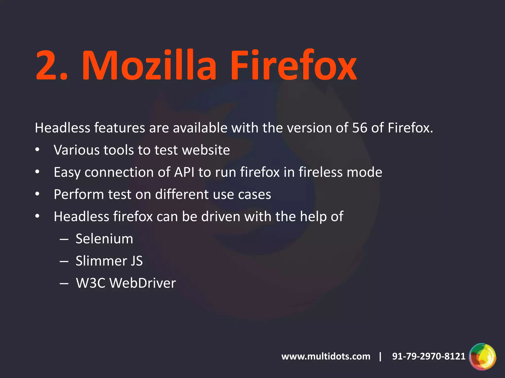 Introduction to headless browsers | PPTX