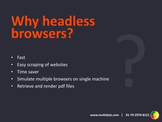 Introduction to headless browsers | PPT