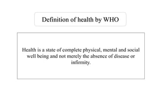 Introduction to health | PPT