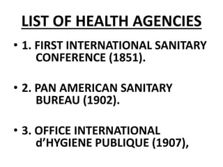 INTRODUCTION TO HEATH ORGANIZATIONS | PPTX | Non-Profit Organizations ...