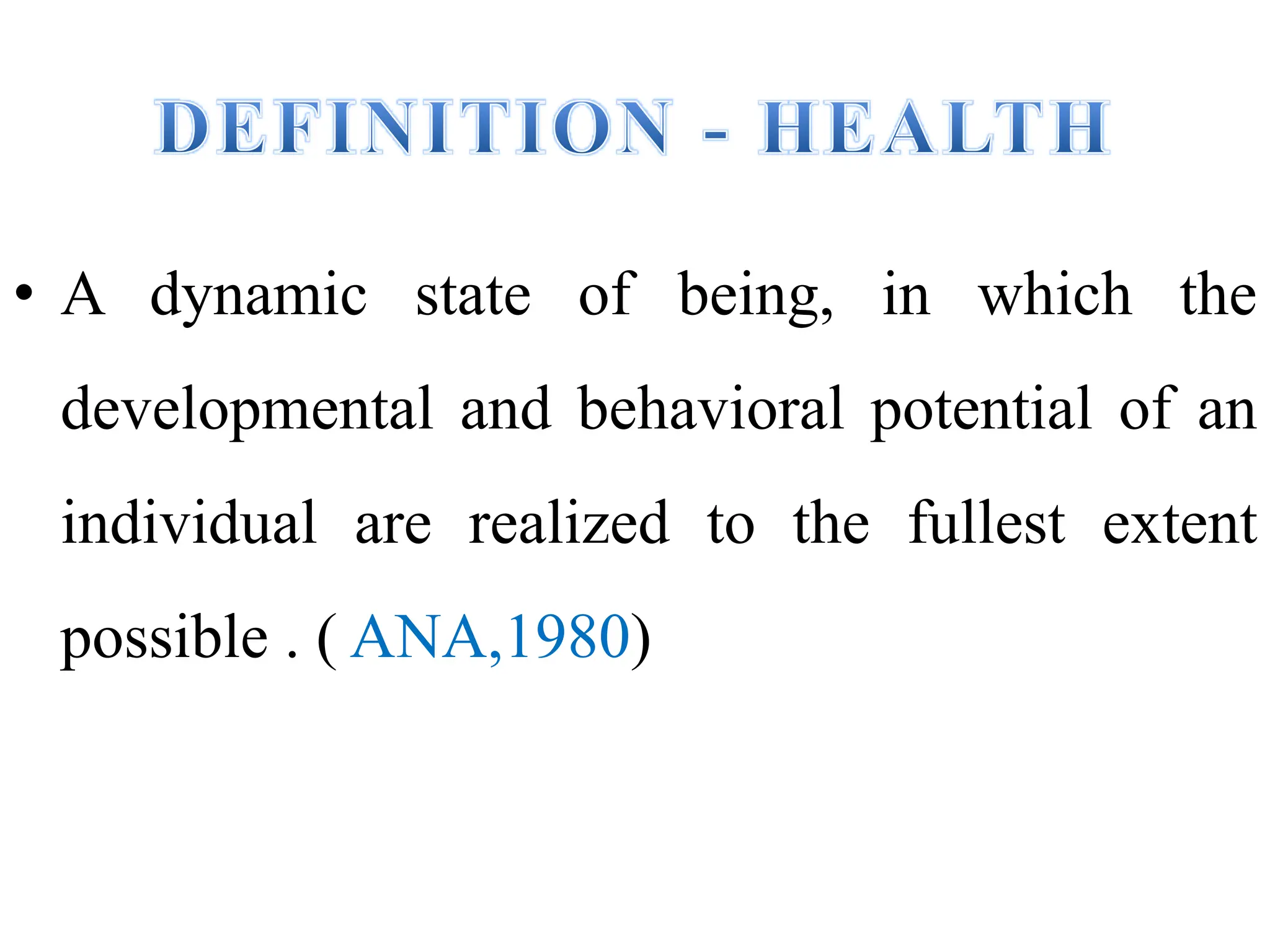 INTRODUCTION TO HEALTH AND ILLNESS for 1st SEM BSc NURSING | PPTX