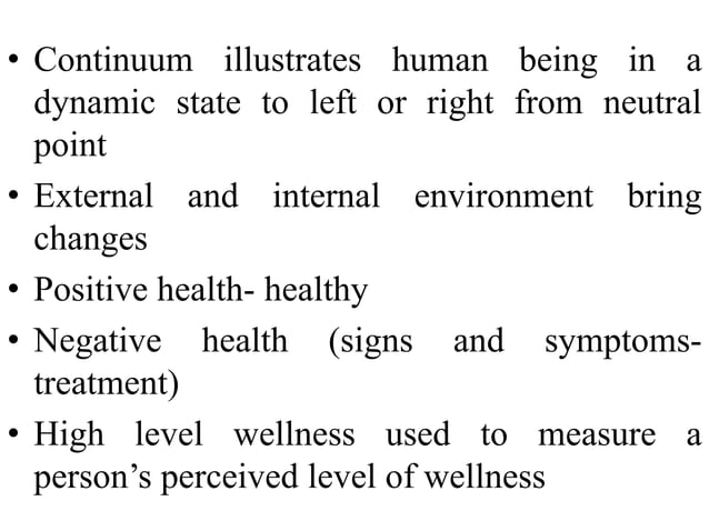 INTRODUCTION TO HEALTH AND ILLNESS for 1st SEM BSc NURSING | PPTX