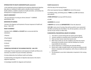 INTRODUCTION TO HEALTH ASSESSMENTHealth assessment.docx