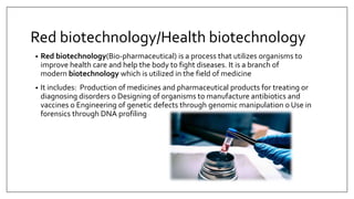 Introduction to health biotechnology | PPTX