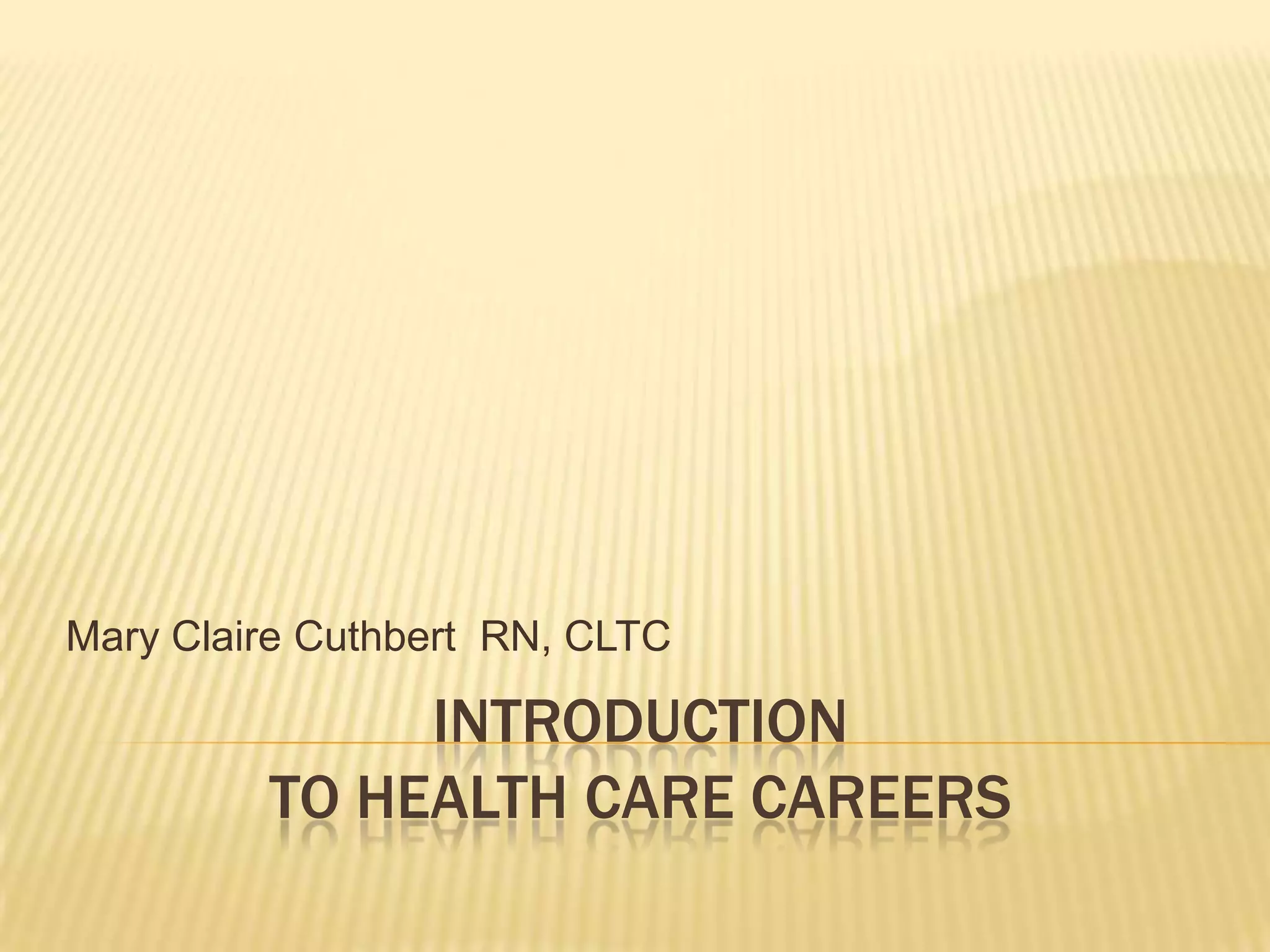 Introduction to Health Care Careers Medical Office Receptionist ...